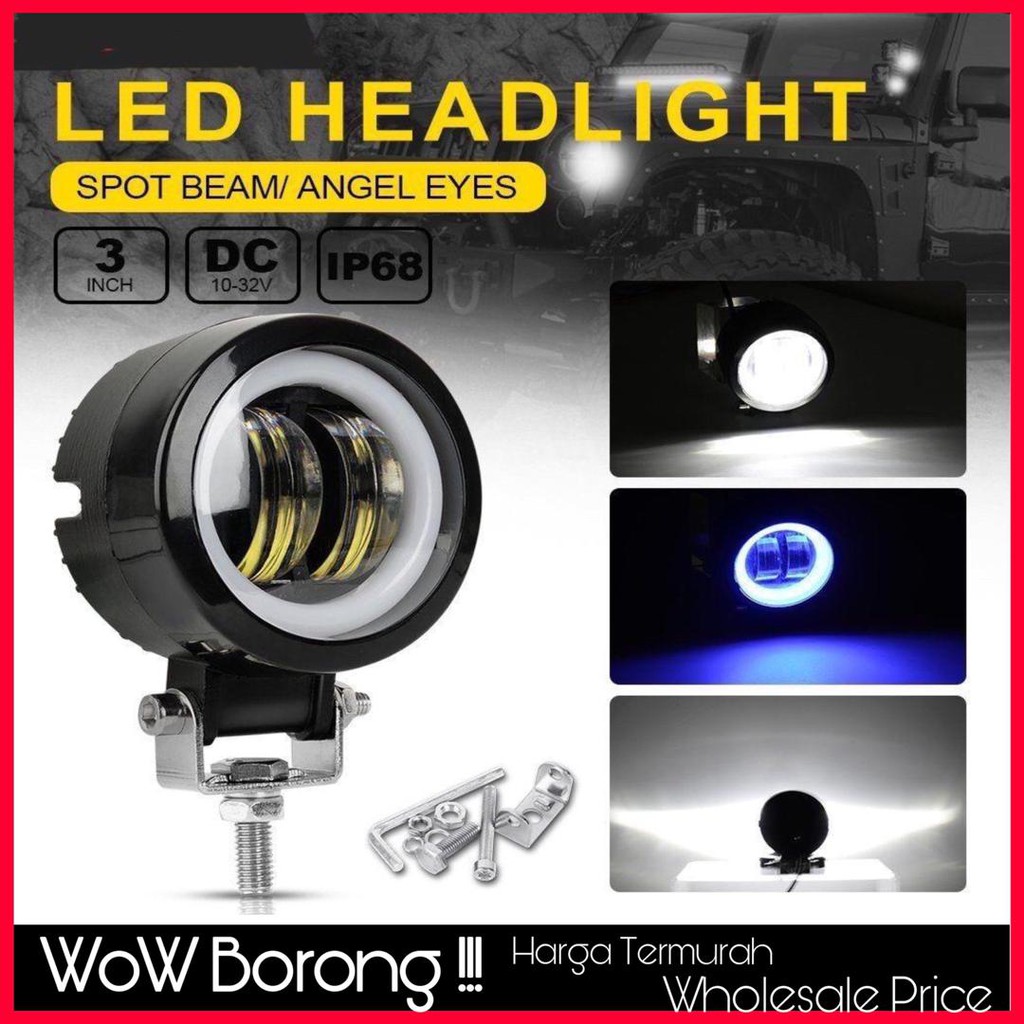 3inch 40W Cree LED Spot Round Work Lights Driving Pods Offroad ...