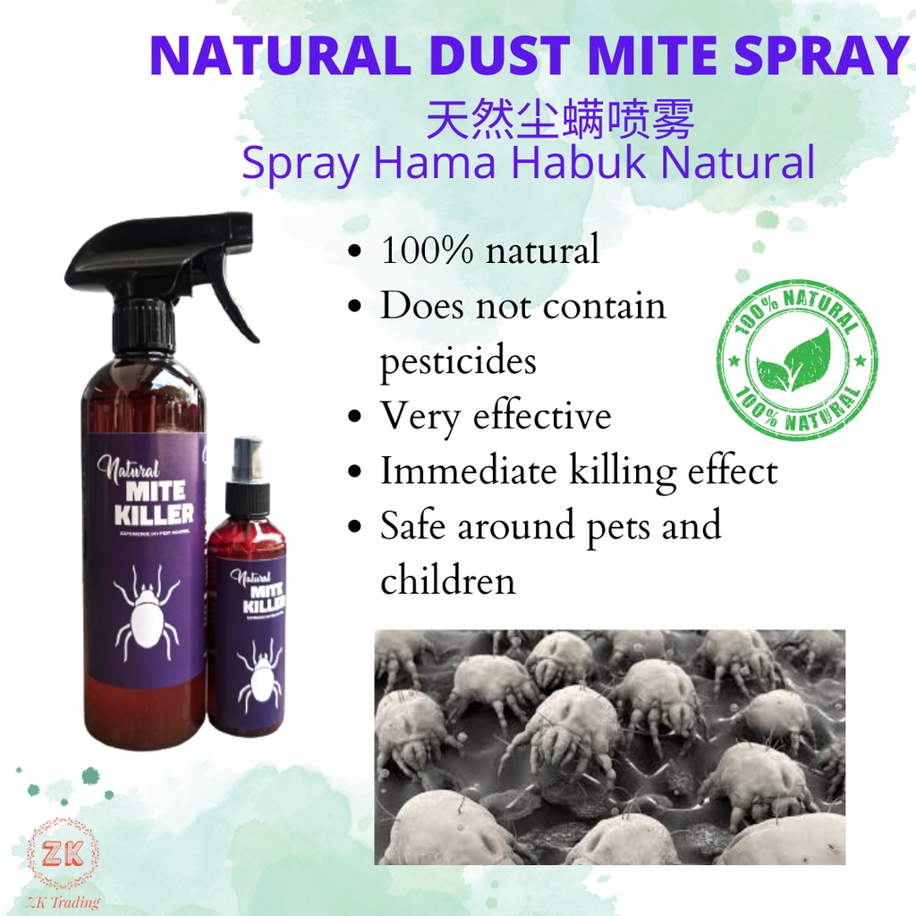 Hama Habuk Spray Natural / Natural Dust Mite Spray / 天然除螨喷雾 | Shopee ...