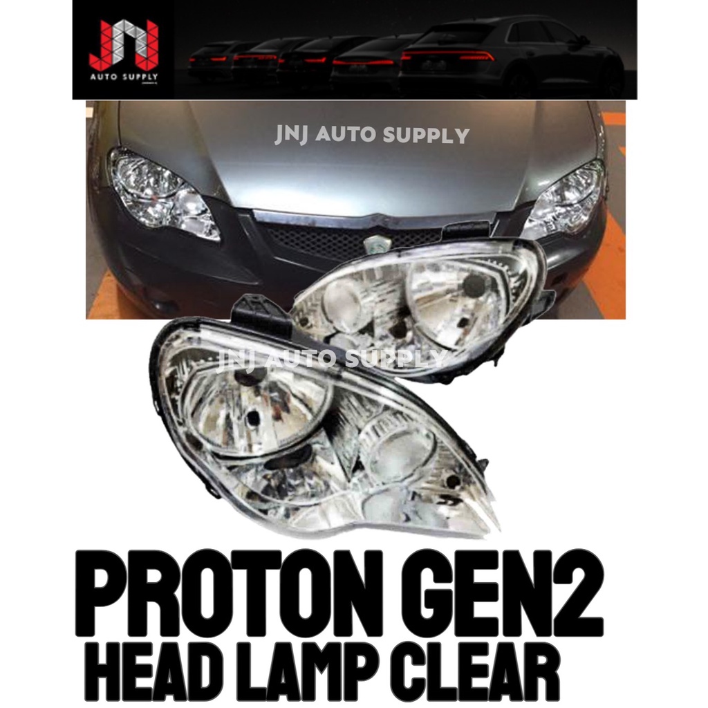 Proton Gen2 2004 Persona head lamp oem design crystal clear | Shopee ...