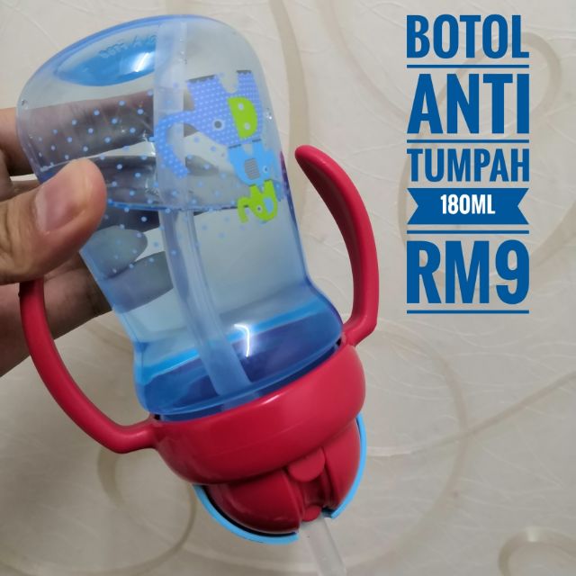 Botol straw anti tumpah 180ml | Shopee Malaysia