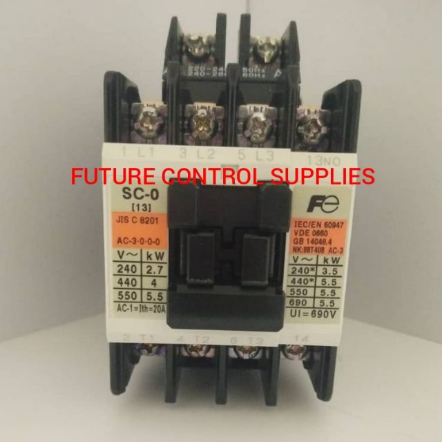 FUJI SC-0 240VAC AC3 Magnetic Contactor | Shopee Malaysia