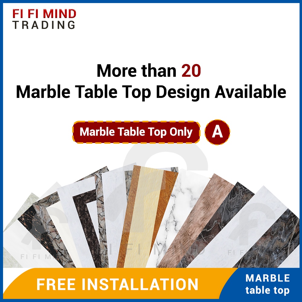 Maraike Marble Dining Table Top/ Marble Top/ Atas Meja Batu Marmar ...