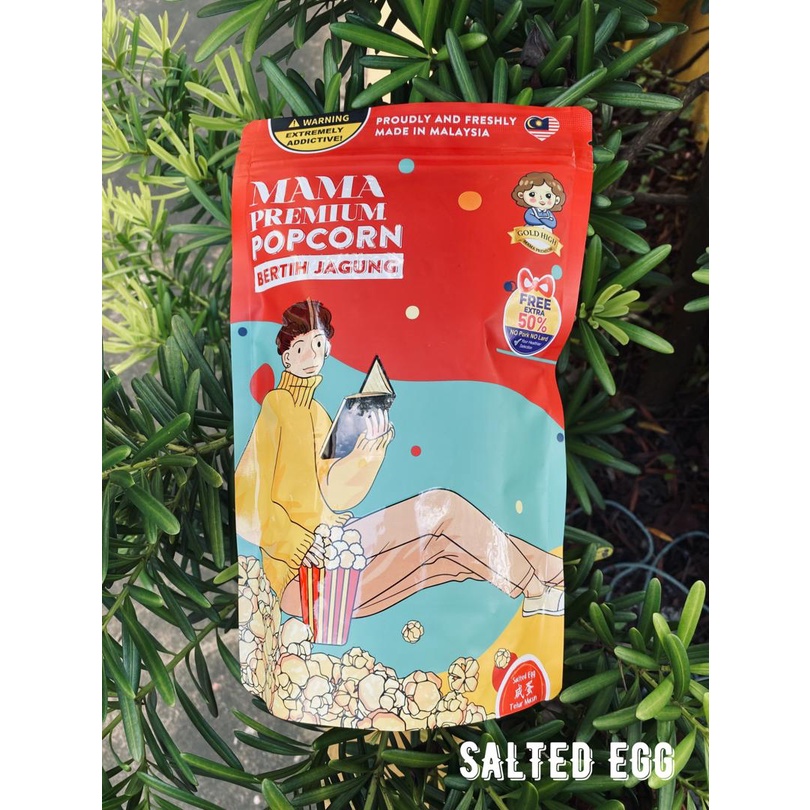 🔥MAMA Premium Popcorn🔥 [ SALTED EGG ] STOCK SEGAR【EXTRA 50g】Snacks ...