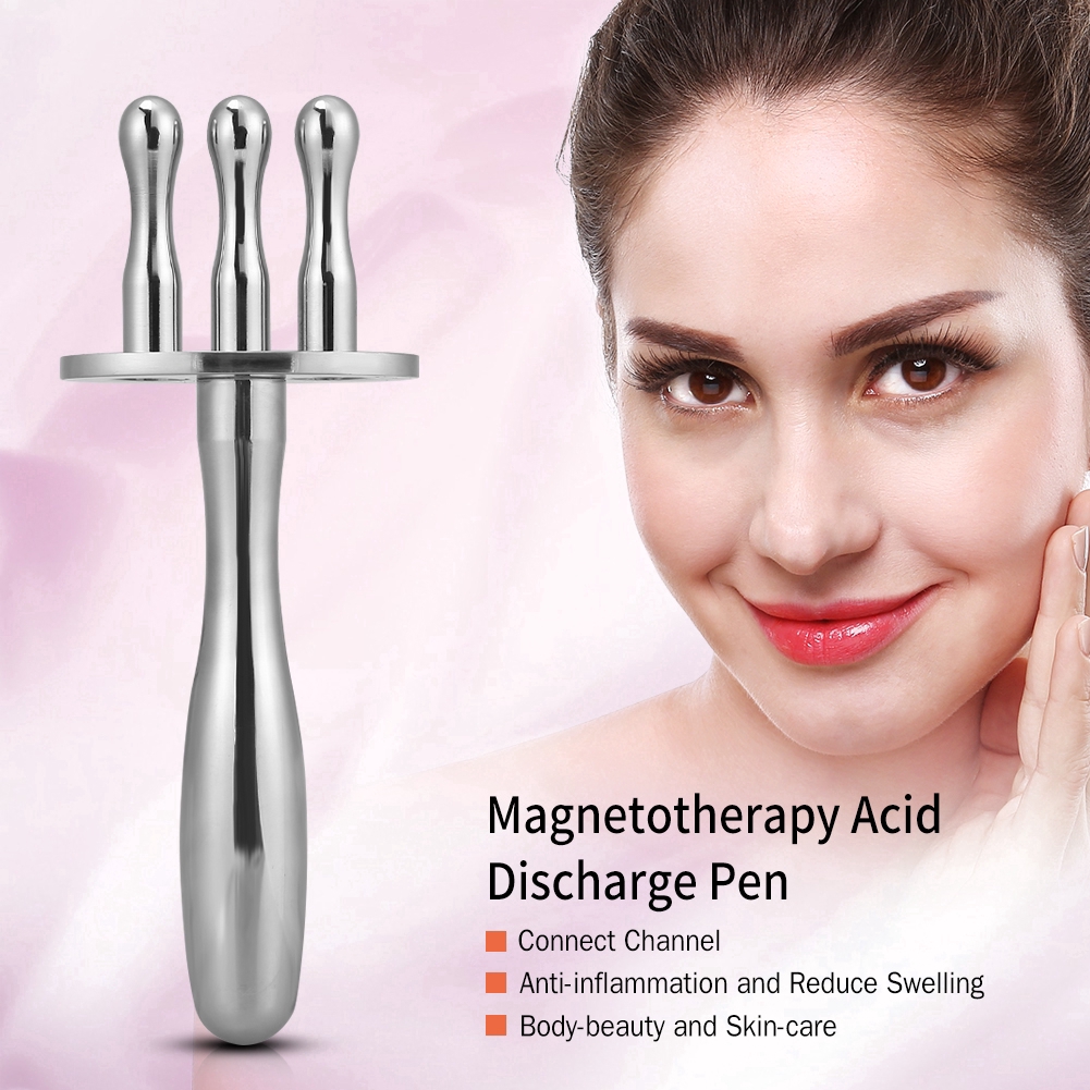3 Forks Magnetotherapy Acid Discharge Pen Magnetic Stick Meridian Point ...
