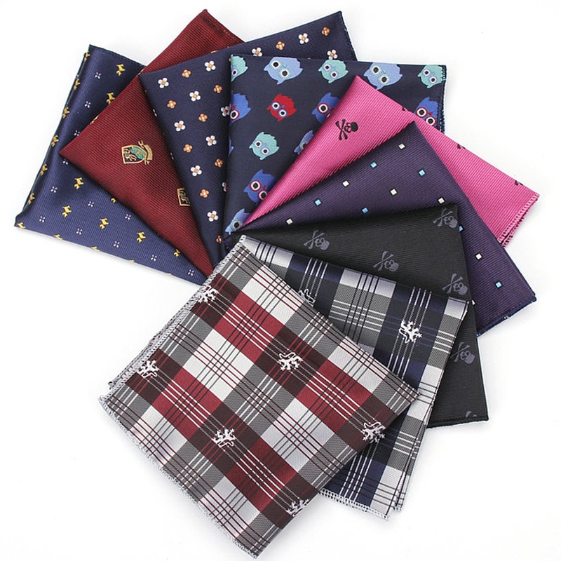 Luxury Men's Handkerchief Polka Dot Florl Hankies Hanky Mens Pocket ...