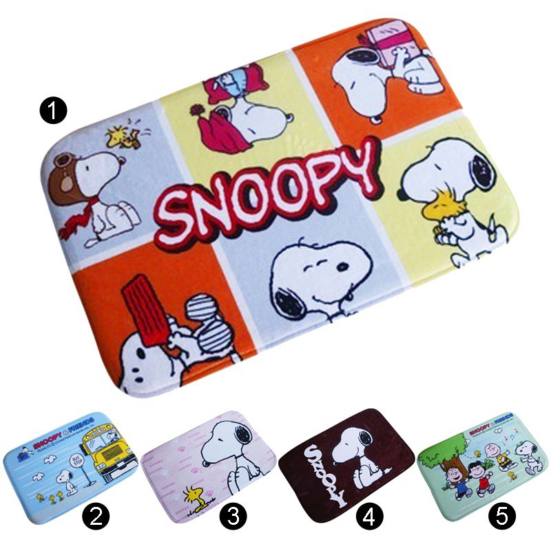 Snoopy Welcome Floor Mats Bathroom Kitchen Rugs Carpets Doormats Anti ...