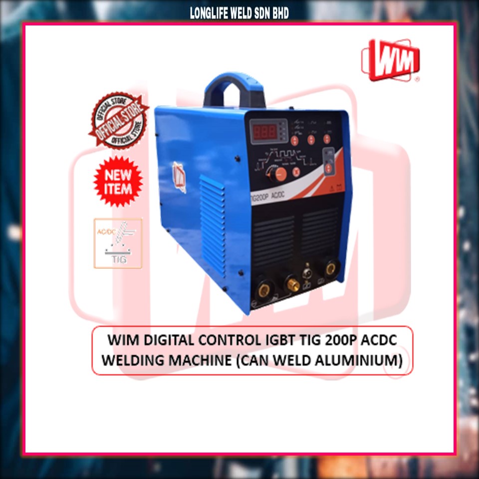 WIM INVERTER DIGITAL CONTROL IGBT TIG 200P ACDC PULSE TIG WELDING ...
