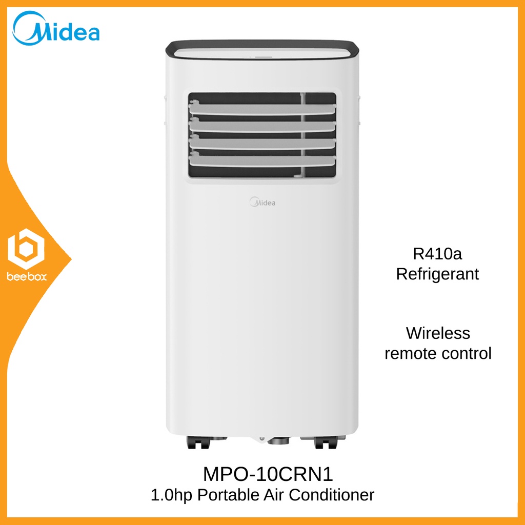 Midea 1.0hp Portable Air Cond MPO-10CRN1 Air Conditioner ( R410a ...
