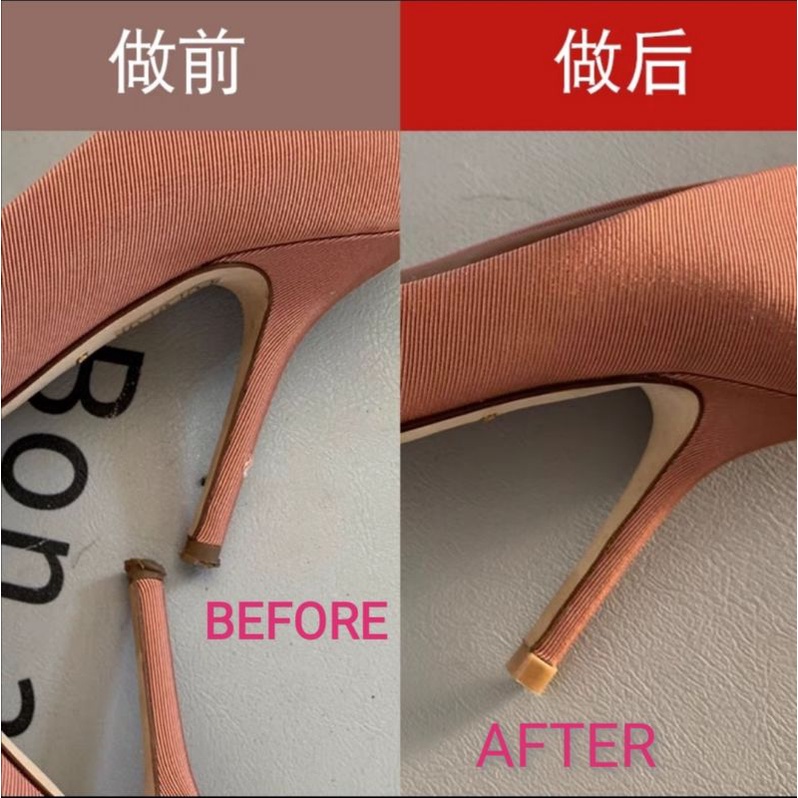 Tukar tapak Getah tumit perempuan (6 pasang)/lady high heel cap/besi ...