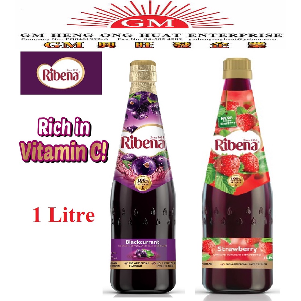 Ribena Blackcurrant Fruit Juice Drinks - Original Blackcurrent ...
