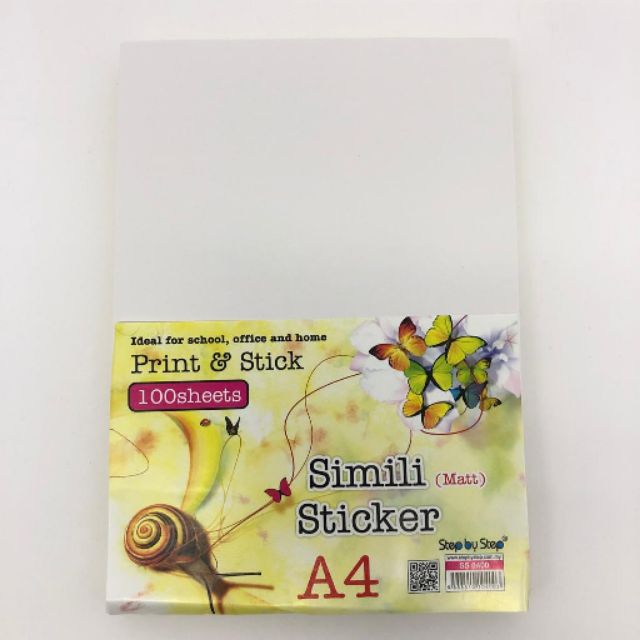 Simili A4 Sticker 100 Sheet 70gsm | Shopee Malaysia