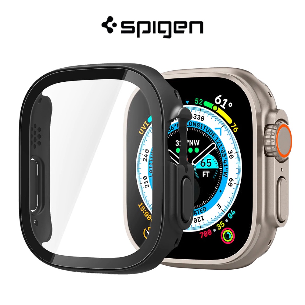 Spigen Apple Watch Case Ultra 2 / 1 (49mm) Thin Fit 360 With Tempered ...