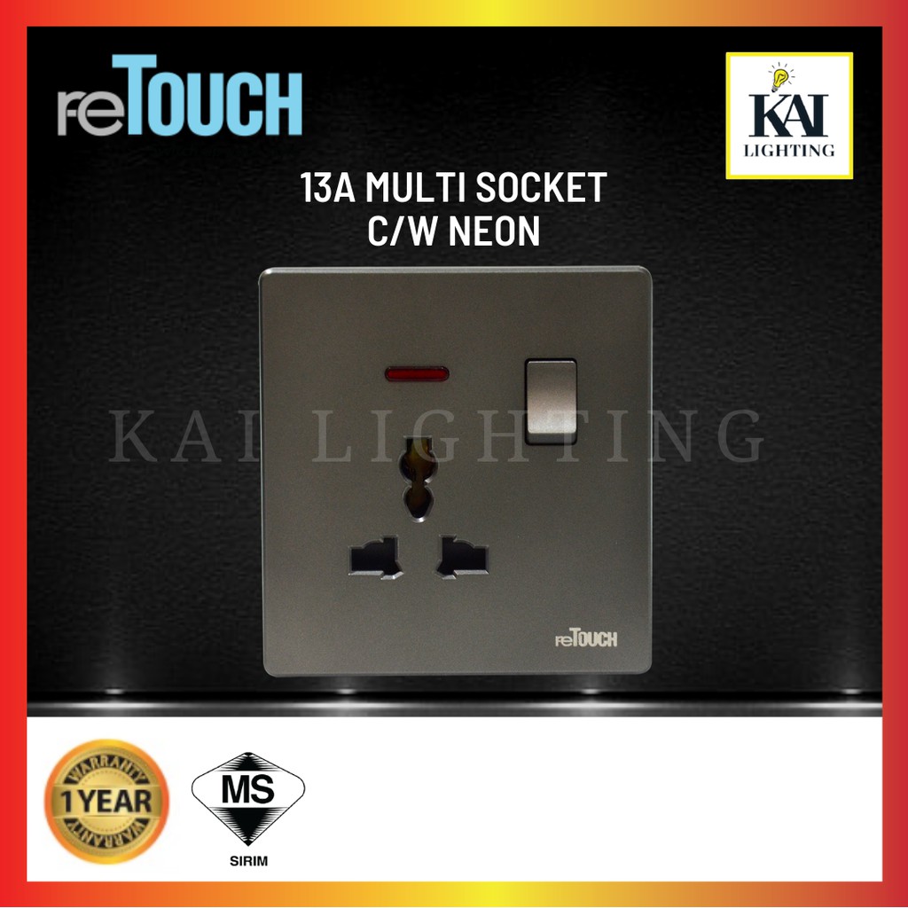 🔥DISCOUNT VOUCHER🔥 Retouch Ultra Rimless Socket and Slim Modern Switch ...