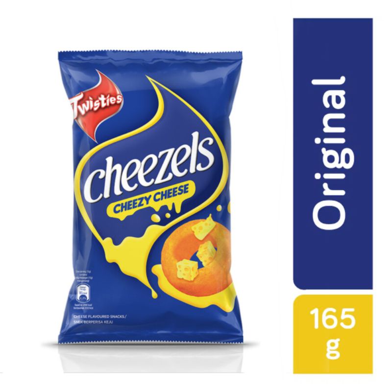 [TKM] Twisties Cheezels Original Cheese Flavoured Snack 165g | Shopee ...