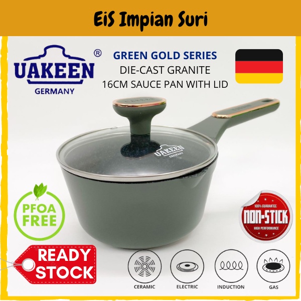 (Ready Stock!!) Uakeen Germany 16cm Die Cast Non Stick Sauce Pan with ...