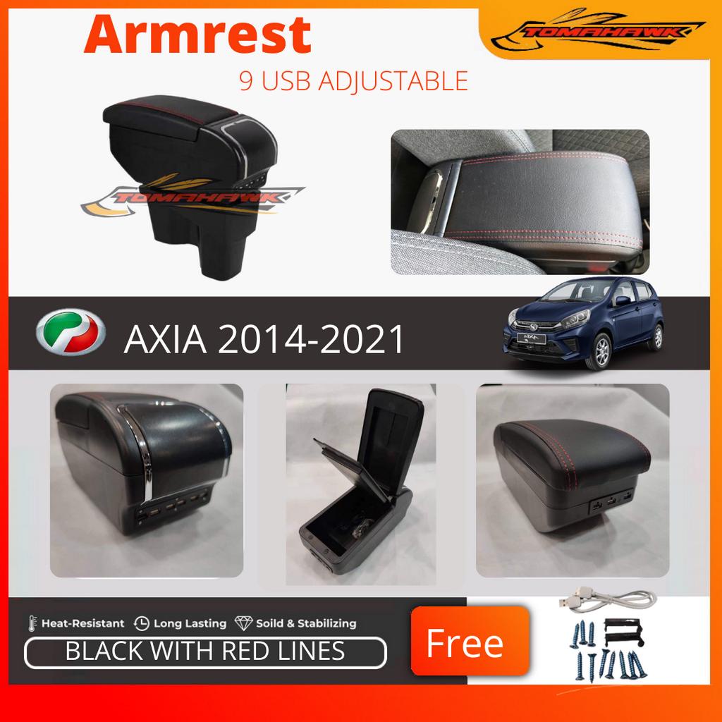 🔥TOMAHAWK🔥 Axia 2014-2021🔥ReadyStock🔥9USB Double Layers Arm Rest ...