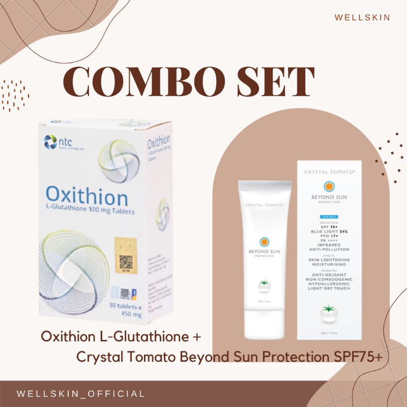 (COMBO SET) Oxithion L-Glutathione Whitening Supplement + Crystal ...
