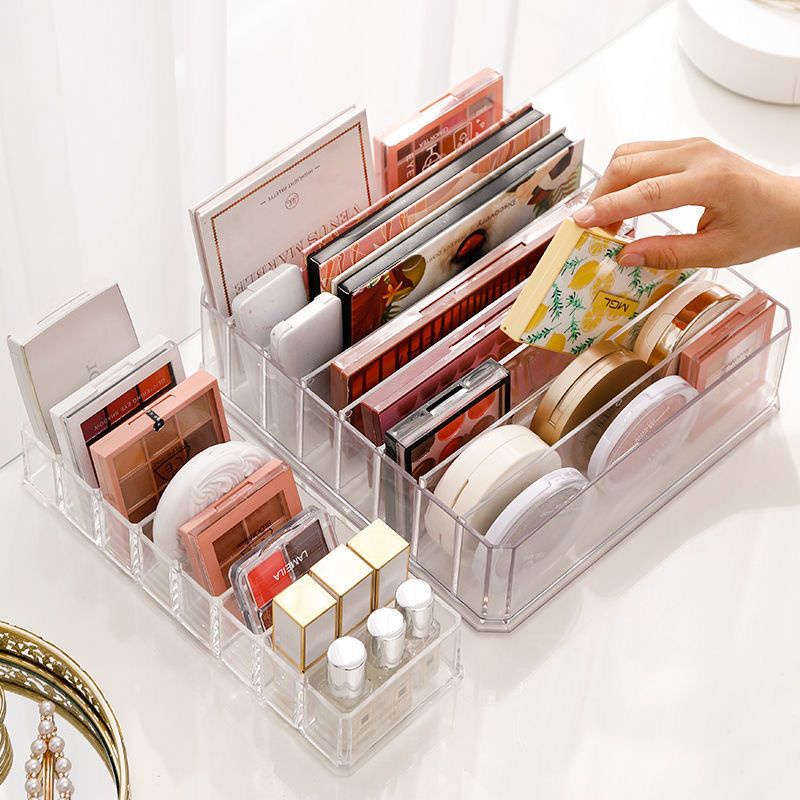 Palette Lipstick Blush Lip Gloss Cosmetic Organizer Storage Box ...