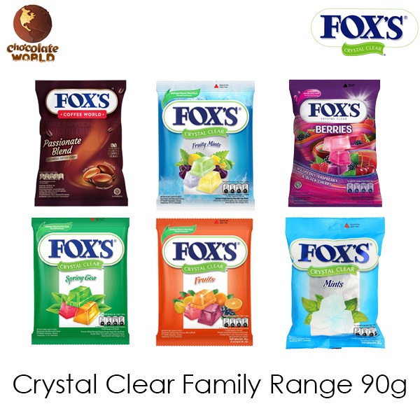 Fox's Crystal Clear Candy Family Range 90g (Made in Indonesia) | Shopee ...