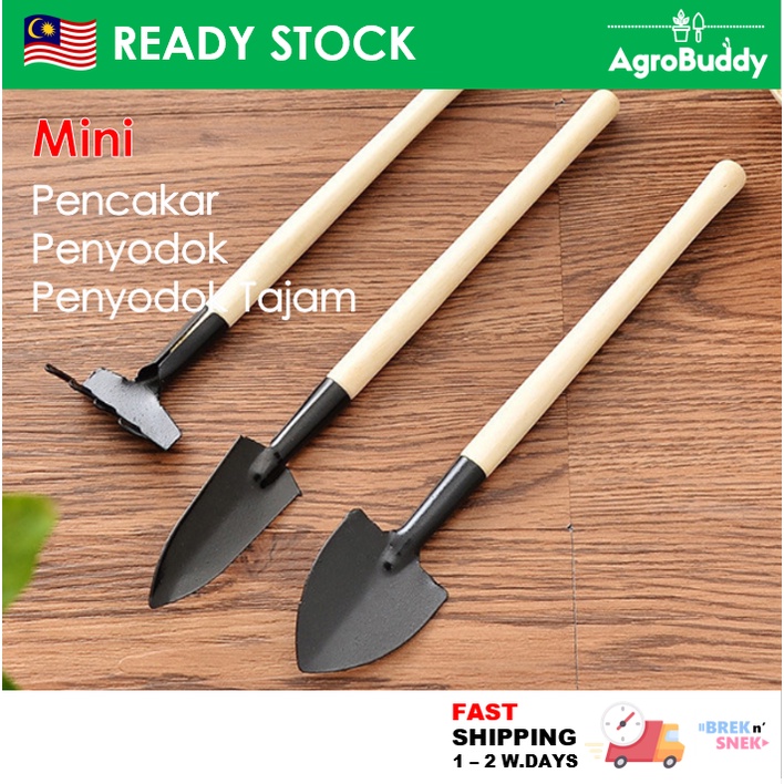 AgroBuddy Set Alat Kebun Pencakar Penyodok | Set of 3 Mini Garden Plant ...