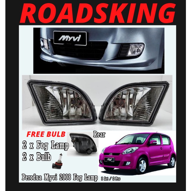 [ FREE BULB ] PERODUA MYVI 2008 FRONT BUMPER FOG LAMP FOG LIGHT BULB ...
