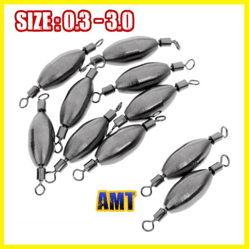 Copper Quick Sinker Fishing Swivels Rolling Barrel Swivels Tackle ...
