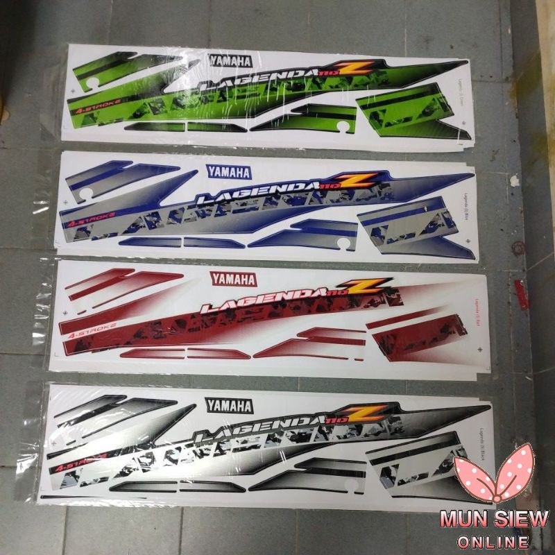 Stiker sticker body stripe cover set (5) yamaha lagenda110z lagenda ...