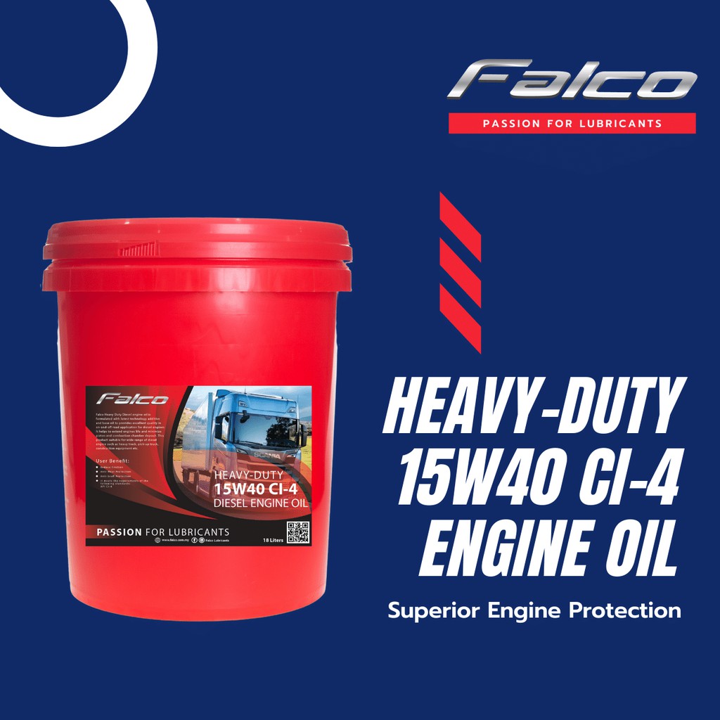 FALCO HEAVY DUTY 15W40 CI-4 DIESEL ENGINE OIL18 LITERS * ISUZU/HINO ...