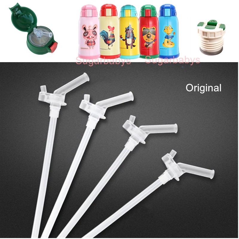 Replacement Curved Silicone Straw Tip Set for Safe Baby Drinking ...