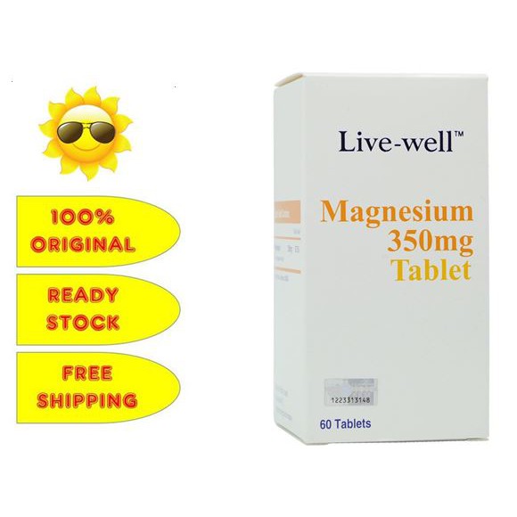 LIVE-WELL LIVE WELL MAGNESIUM 350MG (60'S) | Shopee Malaysia
