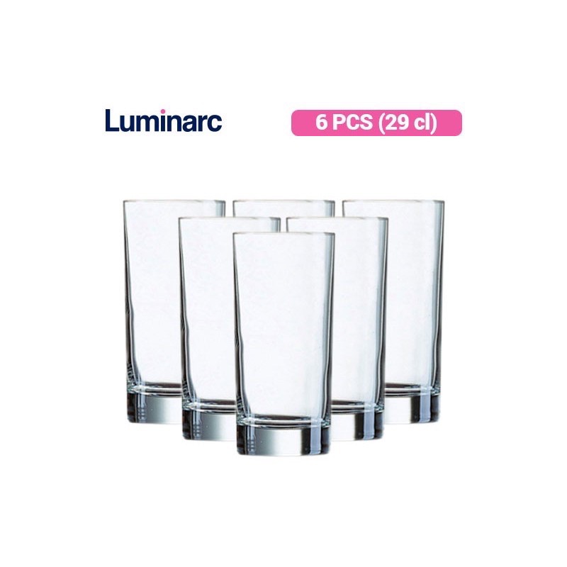 Luminarc Islande Glass Cup 29cl 290ml Import Thick Highball H7380 HB ...