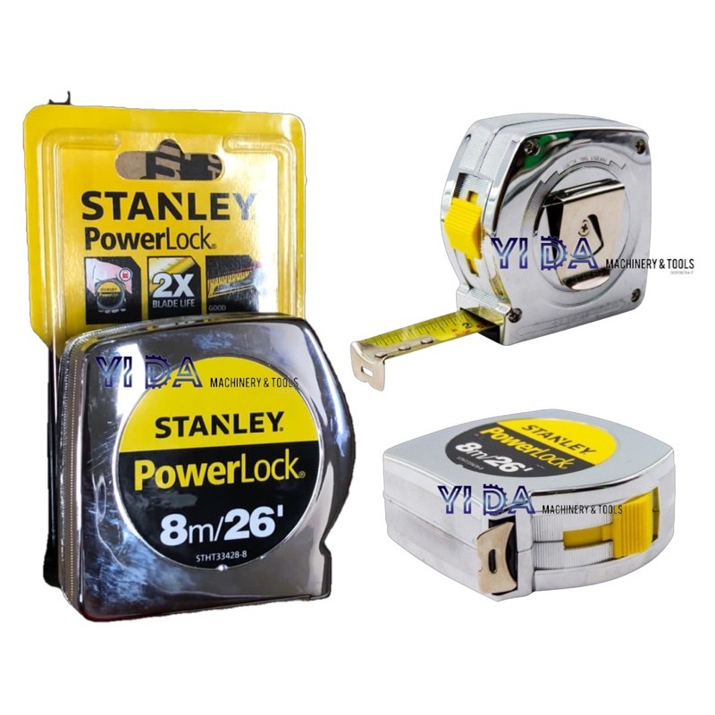 [100% ORIGINAL] STANLEY 8M POWER LOCK MEASURING TAPE STHT 33-428-8 ...