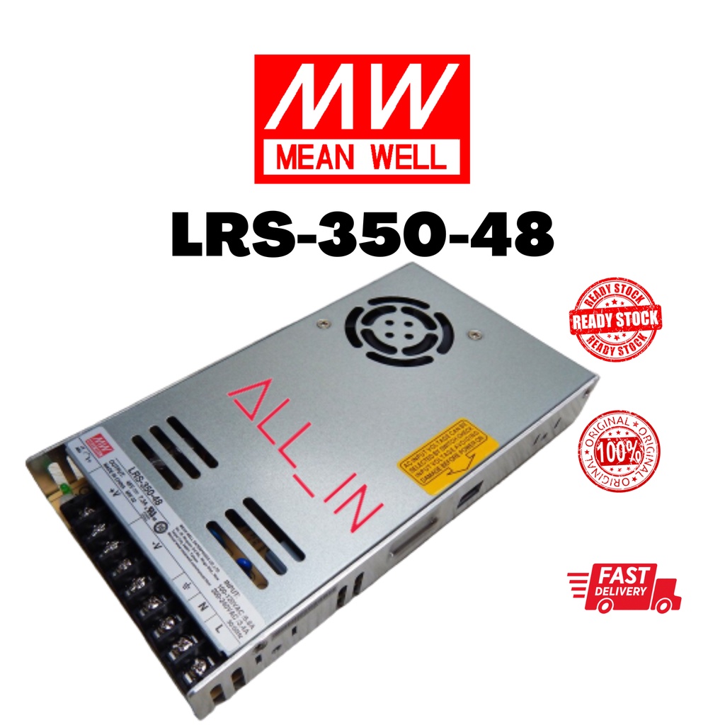 Mean Well LRS-350-48 48V 350W AC/DC Single Output Meanwell Power Supply | Shopee Malaysia
