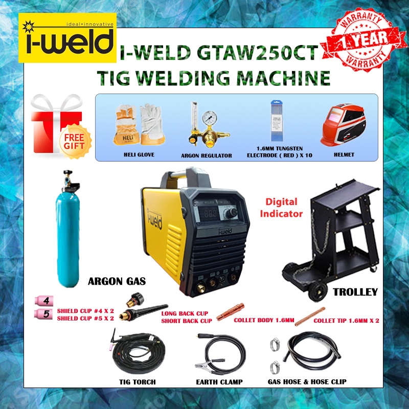 IWELD GTAW250CT TIG WELDING MACHINE | Shopee Malaysia