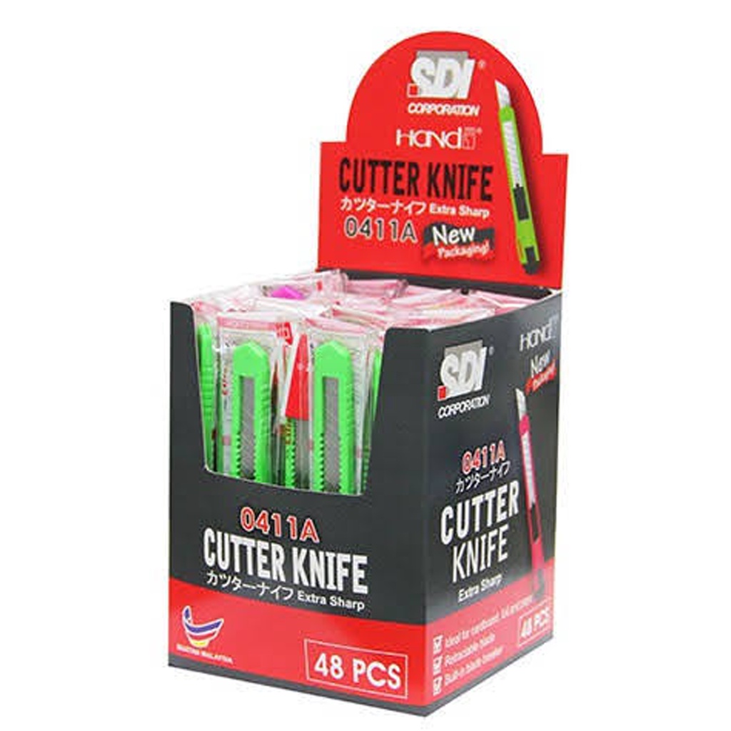 SDI Small Cutter Knife SDI 0411A-Small Cutter Pisau Pemotong Student ...