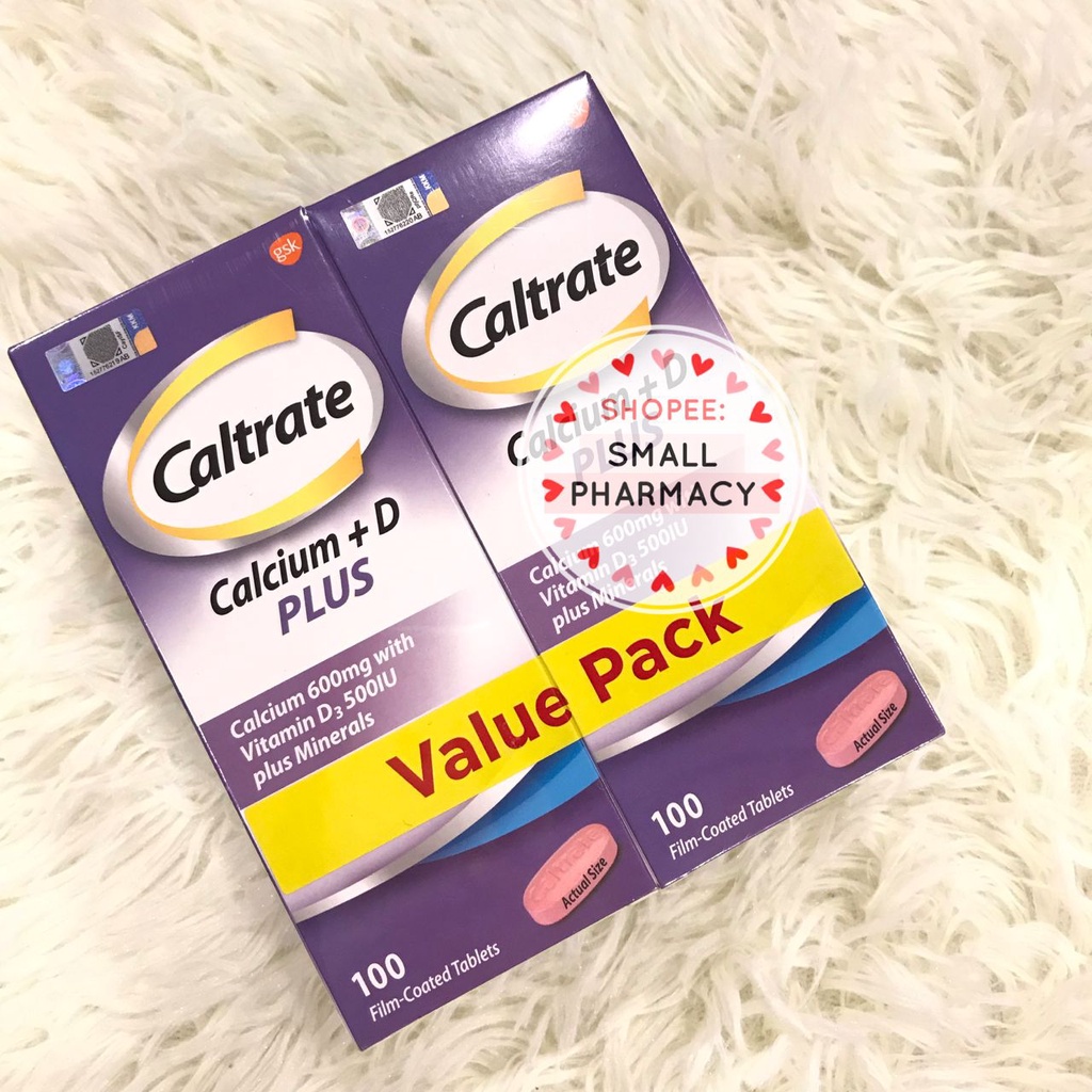 CALTRATE Calcium + D Plus 100s x 2 TwinPack(Improved formula with ...