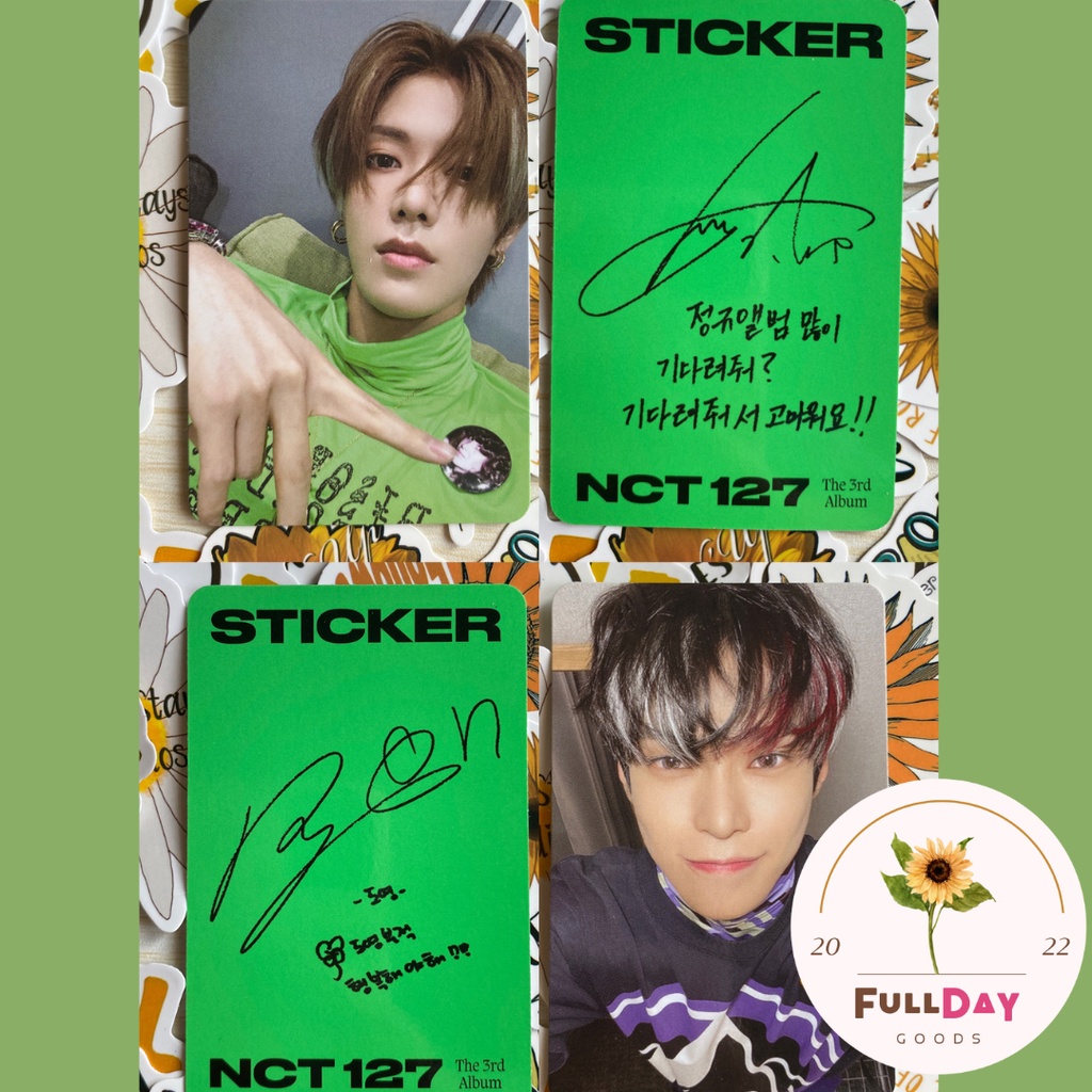 Nct 127 PC Yuta Doyoung Sticky Ver. Photocard Sticker Photobook Album ...