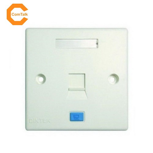 Dintek 1 Port Faceplate with Shutter (For Keystone Jack) | Shopee Malaysia