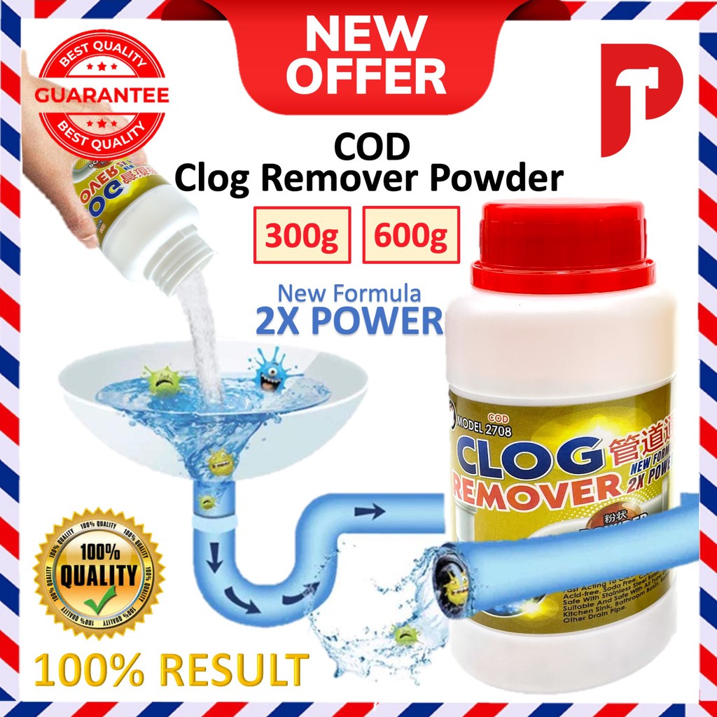 Clog Remover 🔥 Ready Stocks 🔥 Powder Drain Pipe Basin Cleaner Blockage ...