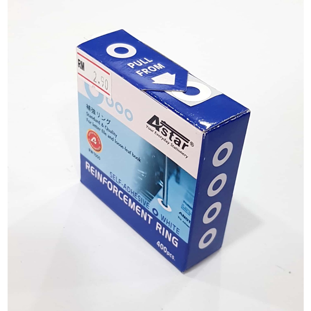 Astar . Reinforcement Ring . 400 Pcs . Transparent / White . Pelekat ...