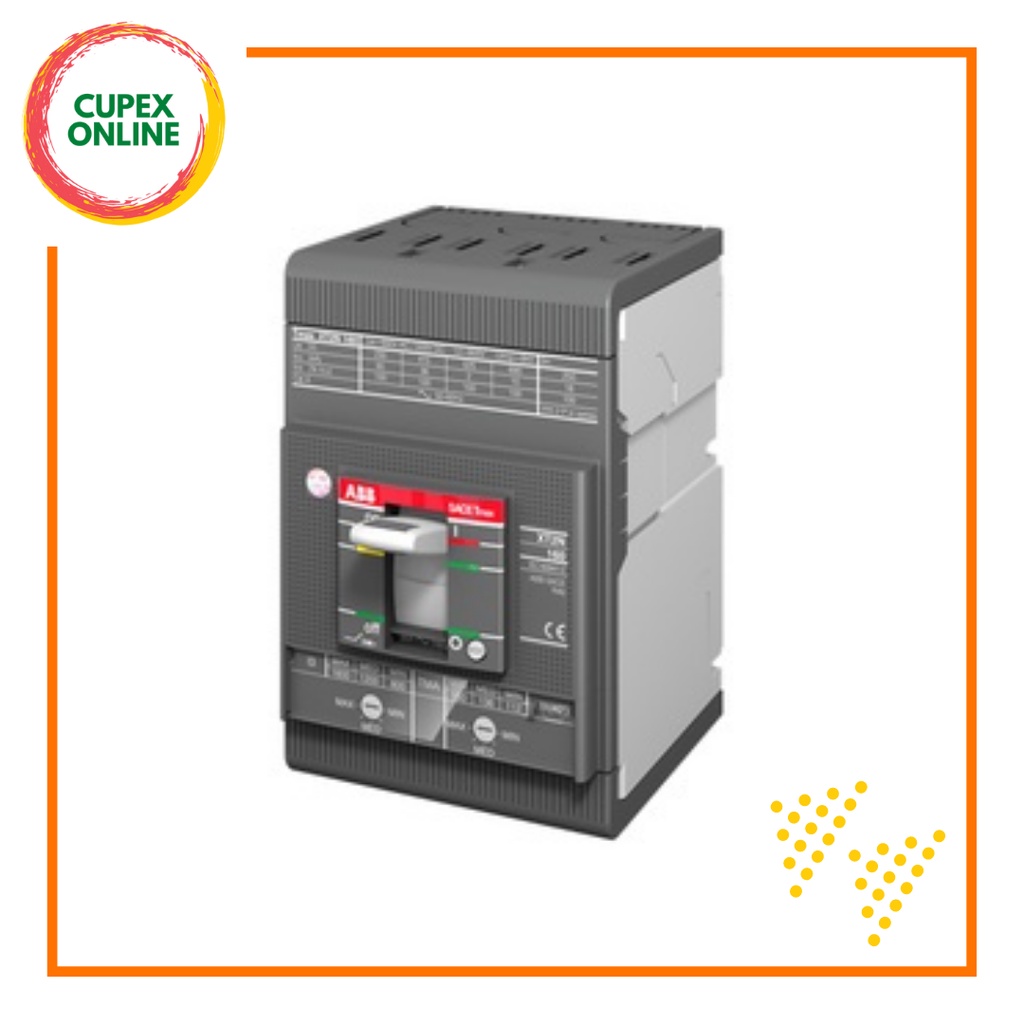 ABB XT2S 160 MCCB 160A 20-300A/50-500A/63-630A/80-800A/100-1000A/160-1600A 3P 50KA TMD (cupex ...