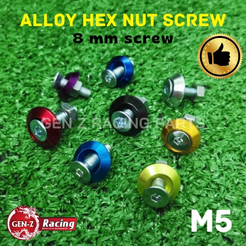 Hot Item M5 x 8mm Universal Screw Body Cover Set Screw Alloy Screw Nut ...