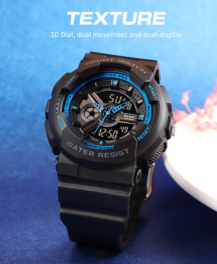 SKMEI 1689 Top Brand Men Women Dual Time Digital High Quality ...