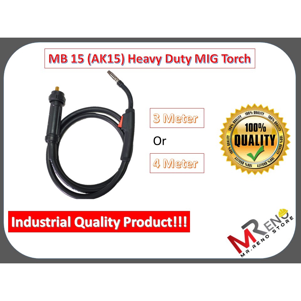 MB15 MIG/MAG 15AK Industrial Quality Flexible Heavy-Duty MIG Welding ...
