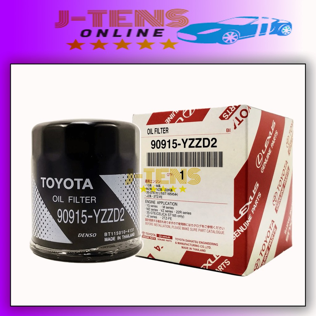 TOYOTA OIL FILTER 90915-YZZD2 HILUX INNOVA FORTUNER PRADO KUN25 KUN26 ...