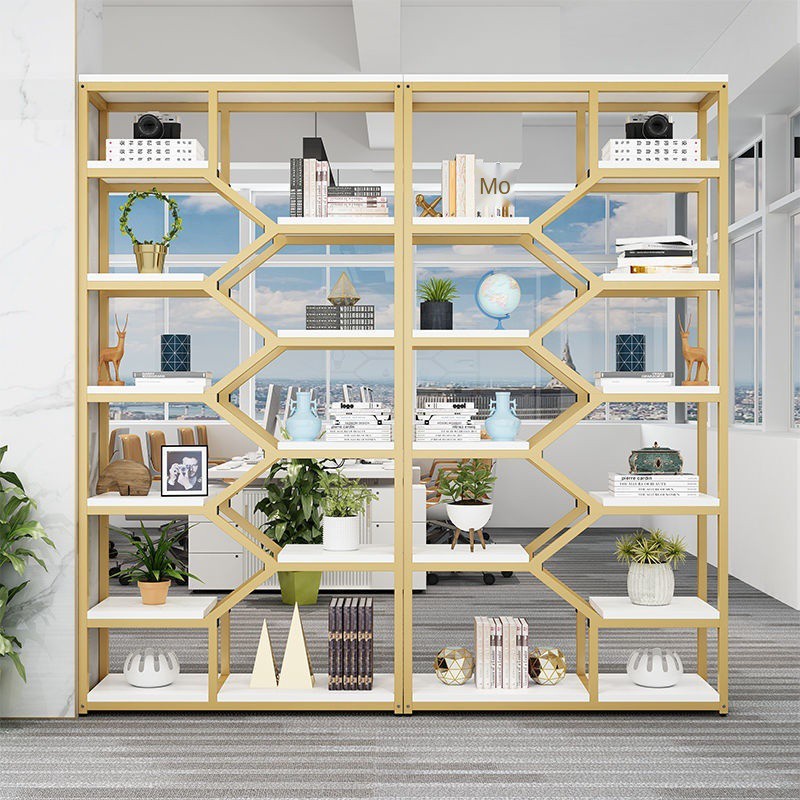 Screen partition wall shelf office bookshelf living room porch display ...