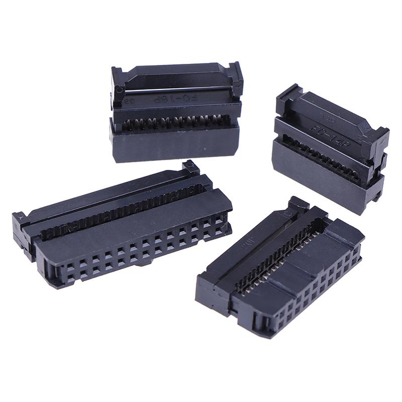 20pcs Female 2.54mm Pitch FC IDC Connector Socket ISP JTAG Header For Flat Ribbon Cable Sample ...