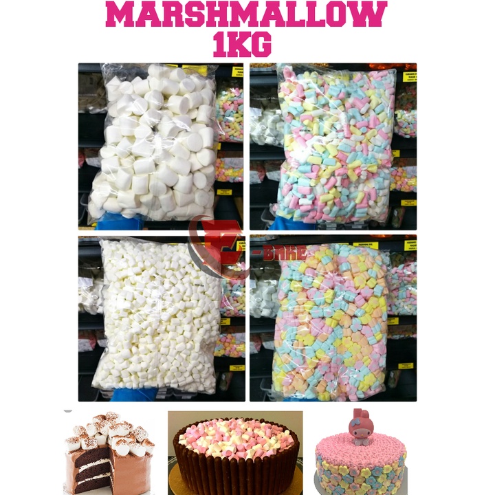 1KG MARSHMALLOW | PREMIUM MARSHMALLOW HALAL | Shopee Malaysia