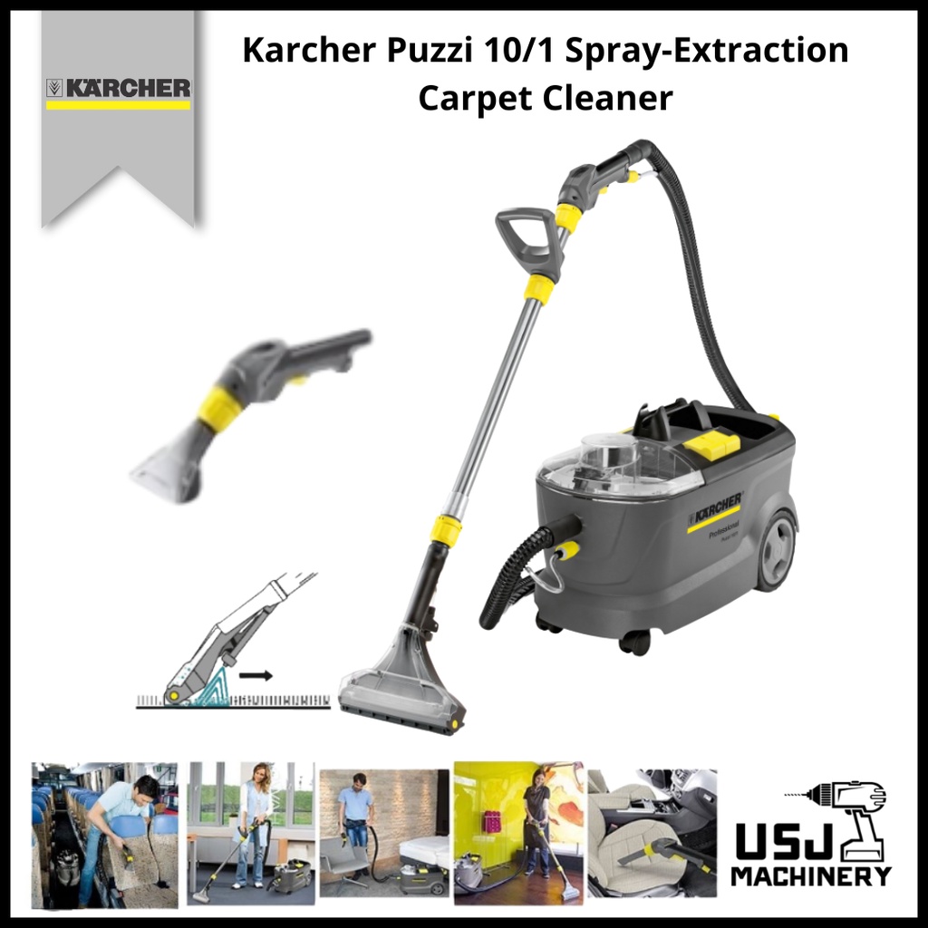 Karcher Spray-Extraction Carpet Cleaner Puzzi 101 - 1 Year Warranty ...