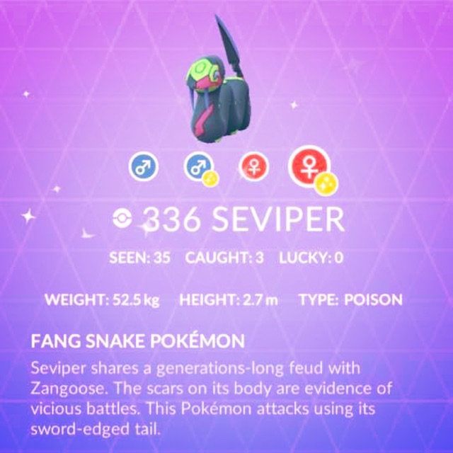 Shiny Check Seviper - 50 Checks ( Chances Shiny Seviper) | Shopee Malaysia